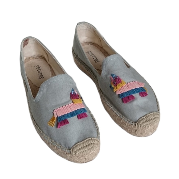 Soludos | Shoes | Soludos Paper Donkey Slip On Canvas Shoes | Poshmark